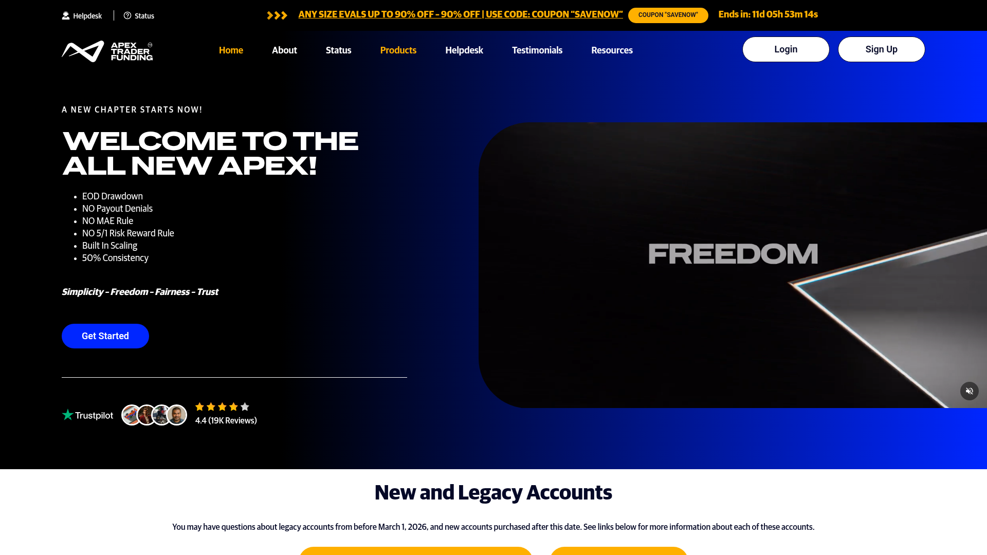 Apex Trader Funding vs E8 Markets 2026 — Fees, Splits, Rules Compared